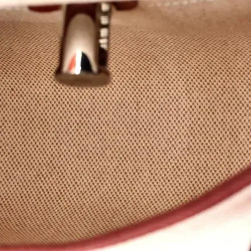 Hermès Herbag Zip Toile And Leather 20 - Red