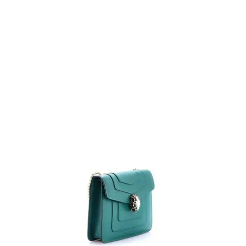 BVLGARI Serpenti Forever Square Shoulder Bag Leather Small