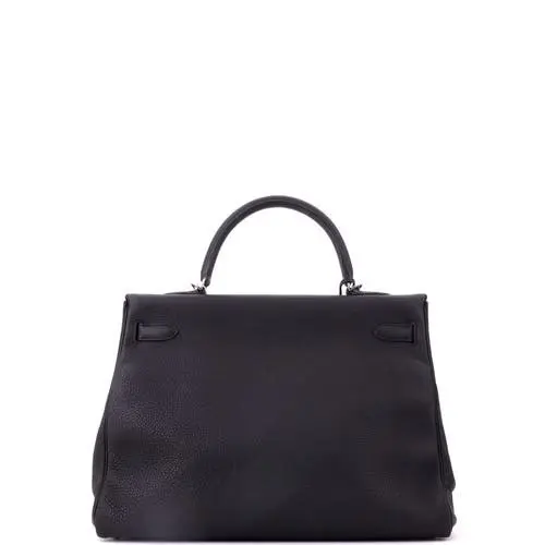 Hermès Kelly Handbag Togo With Palladium Hardware 35 - Black