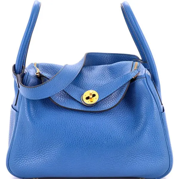 Hermès Lindy Bag Clemence 26 - Blue