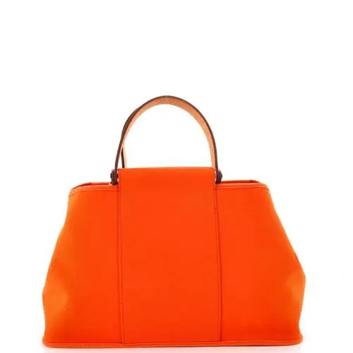 Hermès Cabag Elan Toile And Leather 39