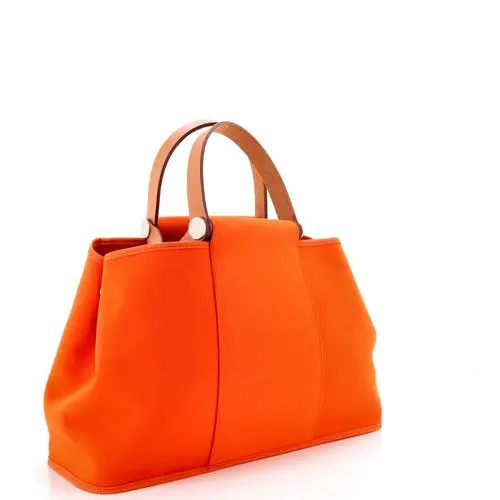 Hermès Cabag Elan Toile And Leather 39