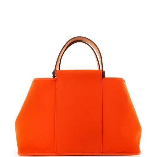 Hermès Cabag Elan Toile And Leather 39