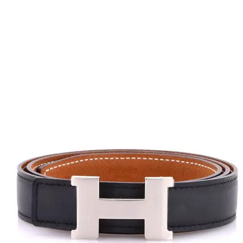 Hermès Constance Reversible Belt Leather Thin - Black