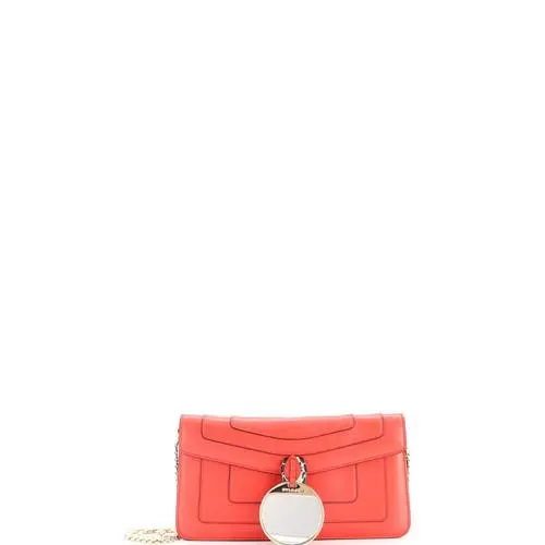 BVLGARI Serpenti Forever Chain Clutch Leather
