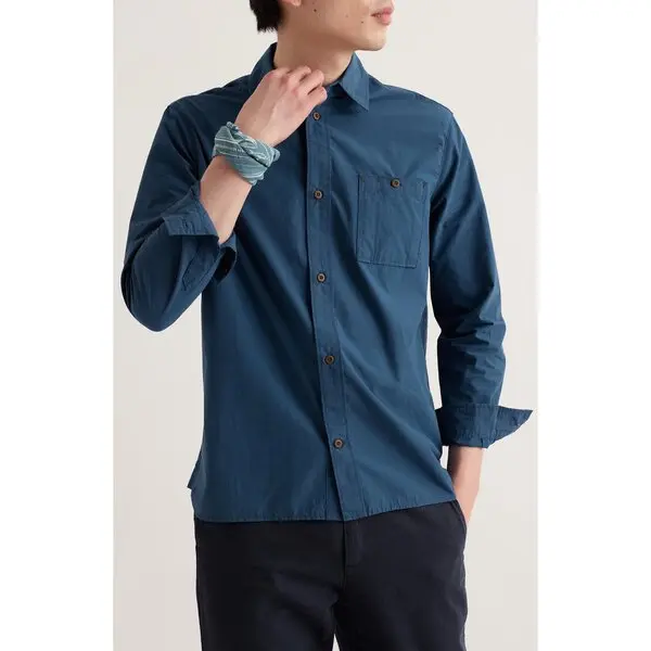 SEASALT CORNWALL Celtic Sea Organic Cotton Shirt