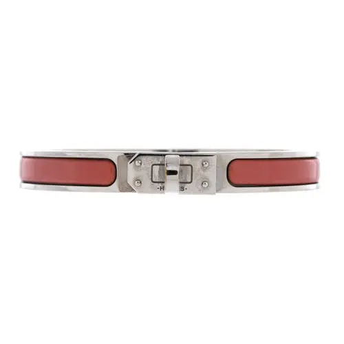 Hermès Mini Clic Kelly Bracelet Enamel Narrow - Pink