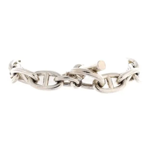 Hermès Chaine D'ancre Bracelet Sterling Silver Very Large