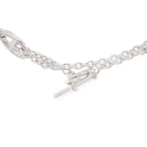Hermès Farandole Long Necklace Sterling Silver 120 - Metallic Silver