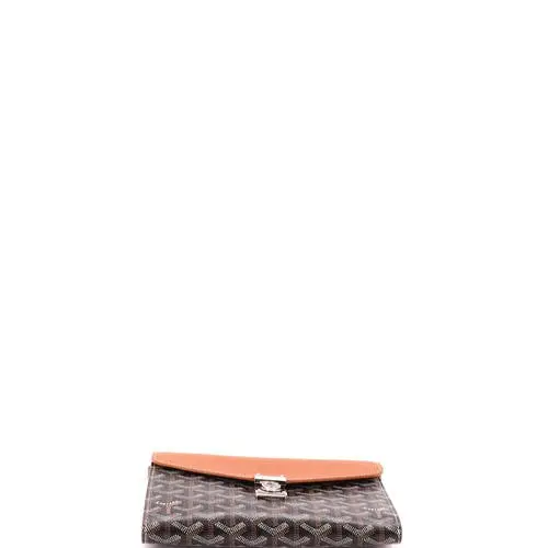 Goyard Chypre Wallet On Strap Coated Canvas With Leather