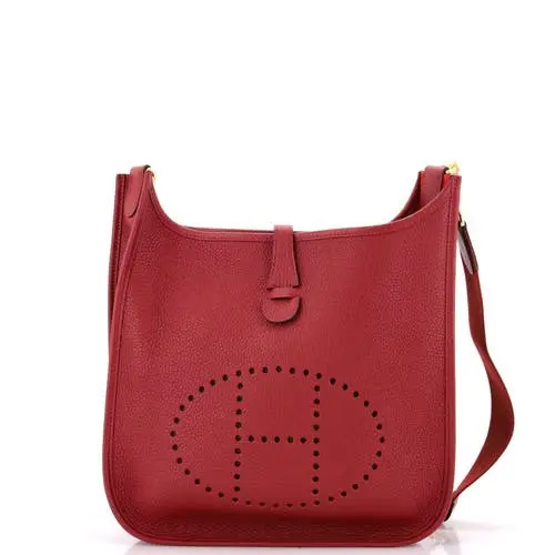 Hermès Evelyne Bag Gen Iii Clemence Pm - Red