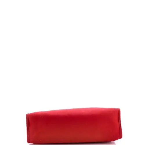 Hermès Herbag Zip Leather And Toile 31 - Red