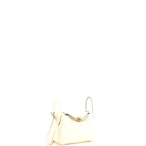 Hermès Lindy Bag Clemence Mini - White
