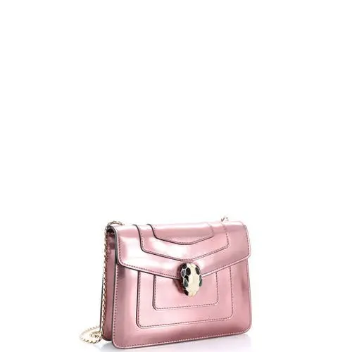 BVLGARI Serpenti Forever Square Shoulder Bag Leather Small