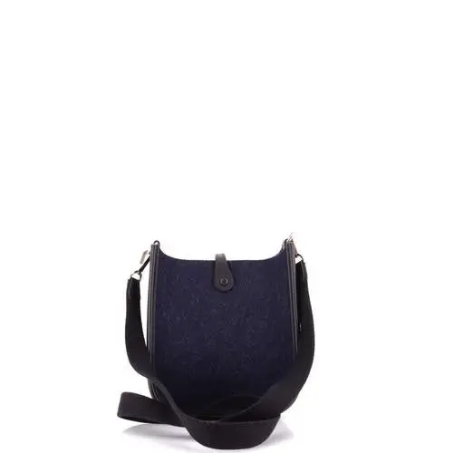 Hermès Evelyne Bag Gen Iii Felt Tpm - Blue
