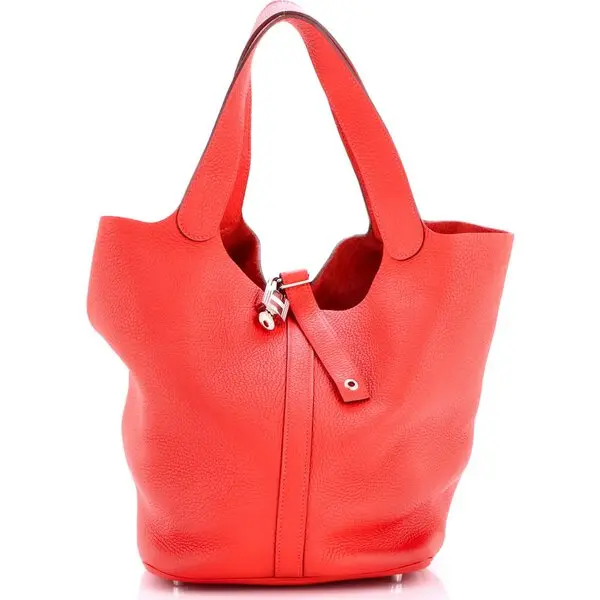 Hermès Picotin Lock Bag Clemence Gm - Red
