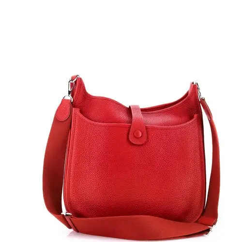 Hermès Evelyne Bag Gen Iii Clemence Gm - Red