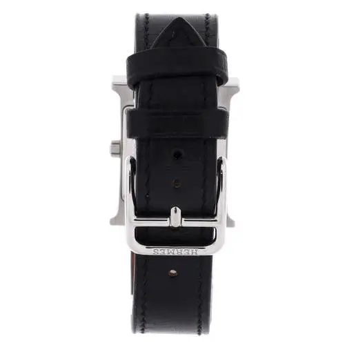 Hermès Heure H Quartz Watch Stainless Steel And Leather 21