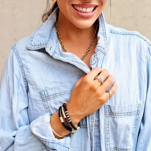 BOWOOD LANE Midnight Beach Bracelet Stack