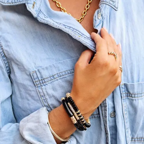 BOWOOD LANE Midnight Beach Bracelet Stack