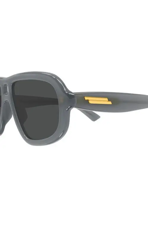 Bottega Veneta Bv1494s 53mm Polarized Gradient Navigator Sunglasses