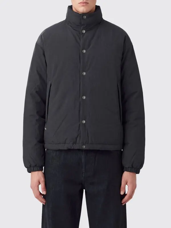 The North Face Short Padded Nylon Puffer Jacket With High Collar And Elasticated Cuffs