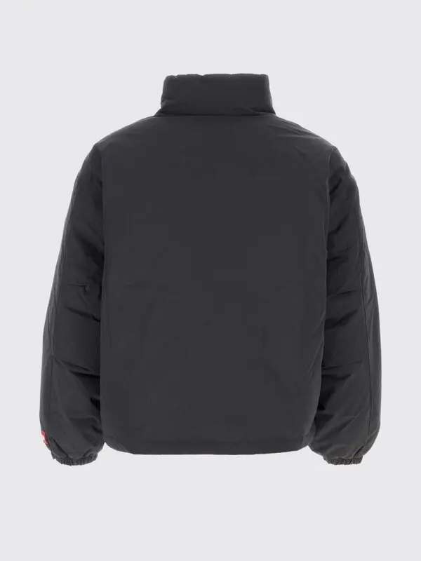 The North Face Short Padded Nylon Puffer Jacket With High Collar And Elasticated Cuffs
