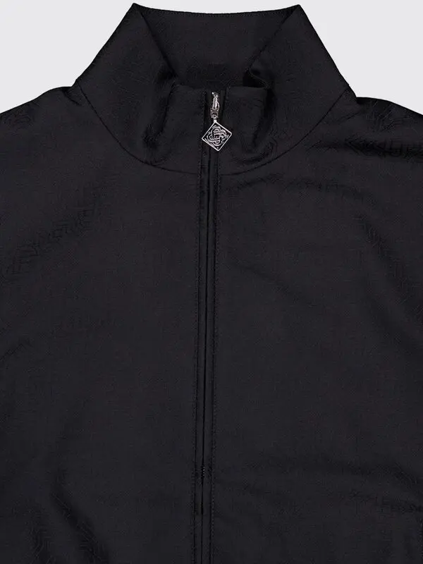 Casablanca Wool Bomber Jacket With High Neck And Front Zip Fastening
