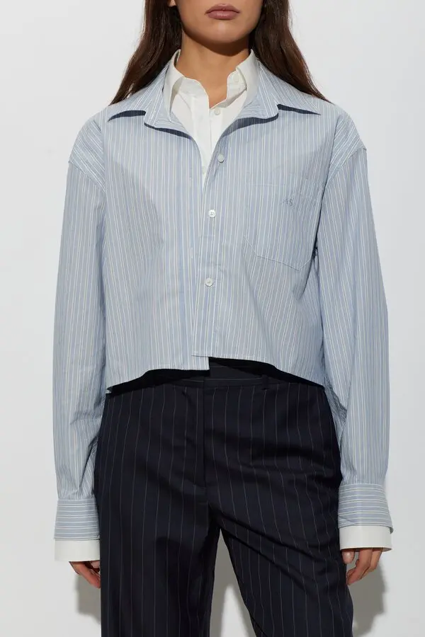 Acne Studios Cropped Striped Shirt