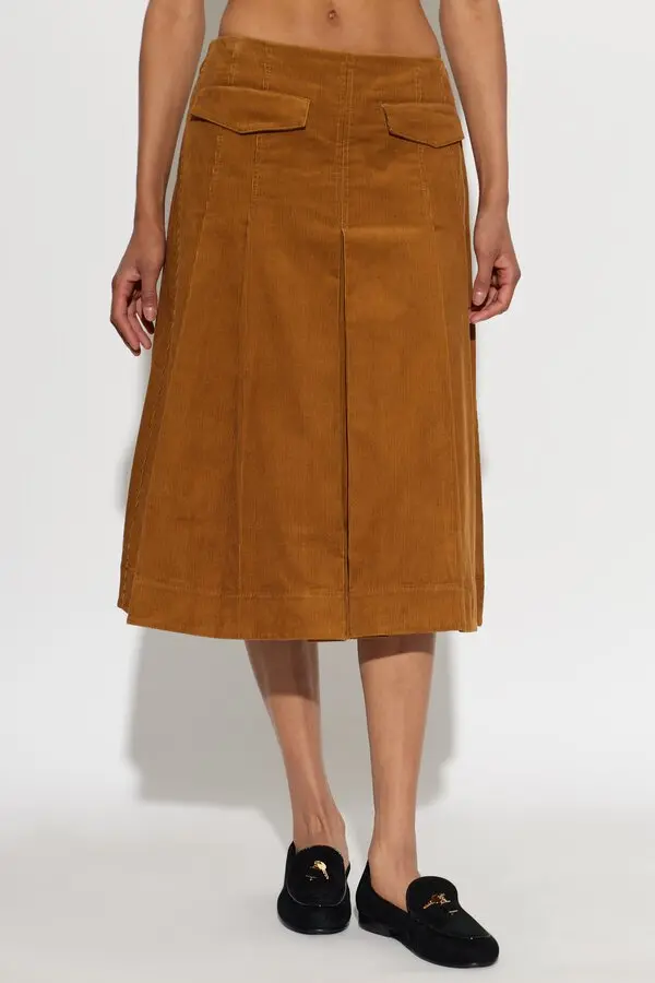 Tory Burch Corduroy Midi Skirt