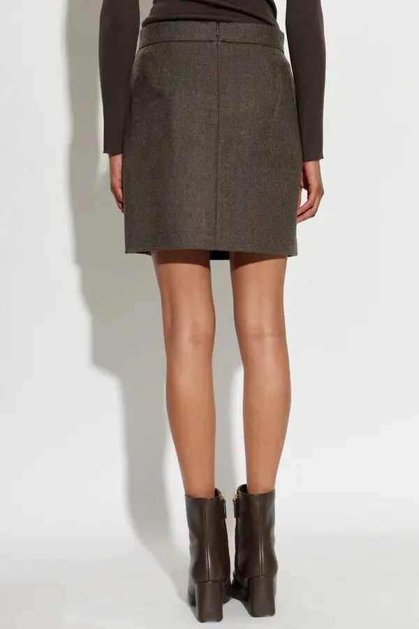 Max Mara Acinoso’ Wool Skirt - Brown