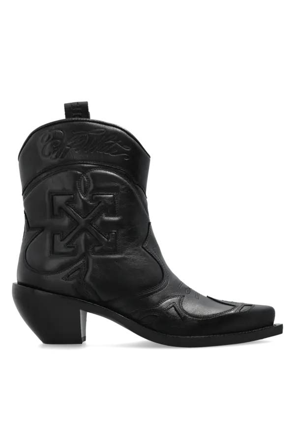 Off-White Santiag’ Heeled Ankle Boots