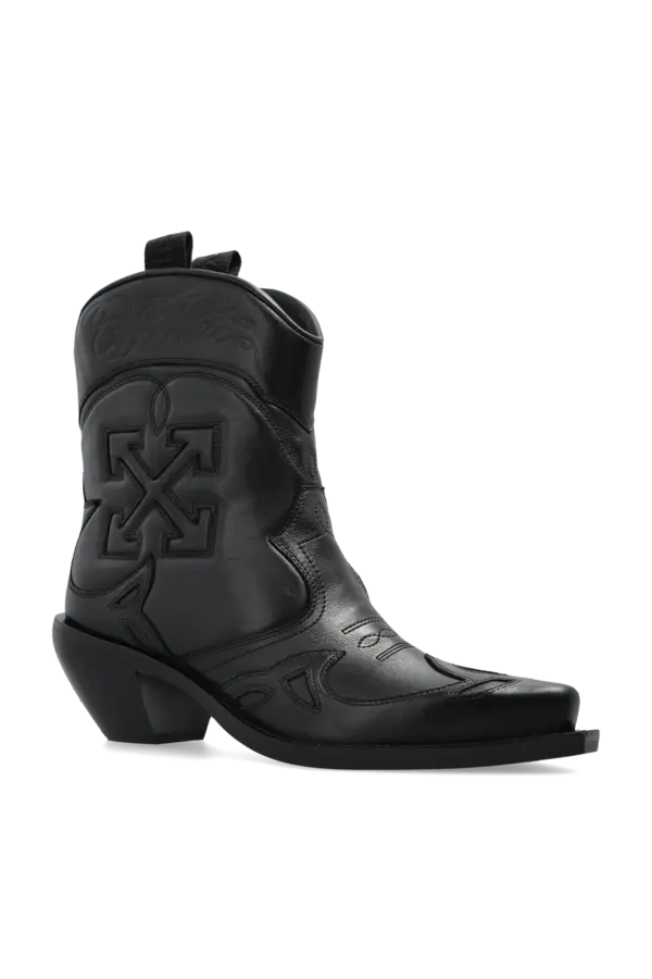 Off-White Santiag’ Heeled Ankle Boots