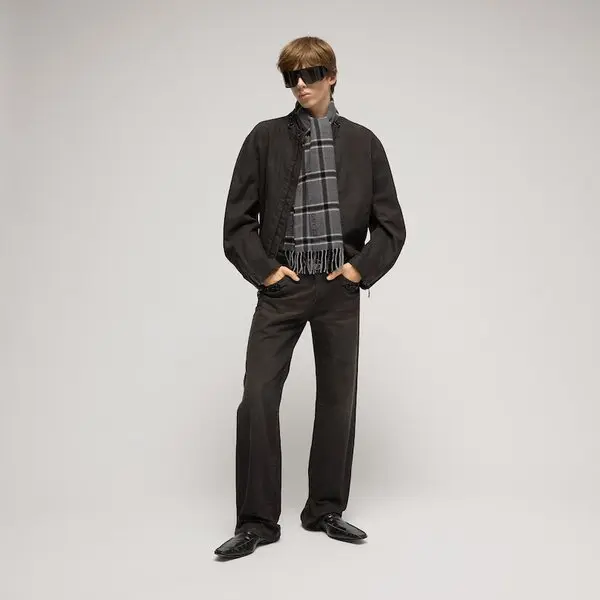 Gucci Tartan Wool Cashmere Scarf