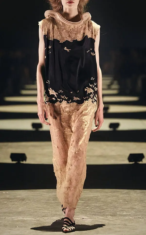 Khaite Truet Embroidered Silk Maxi Dress