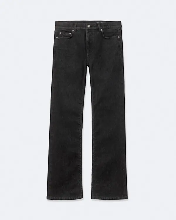 ALLSAINTS Eve Flocked Denim High-rise Bootcut Jeans