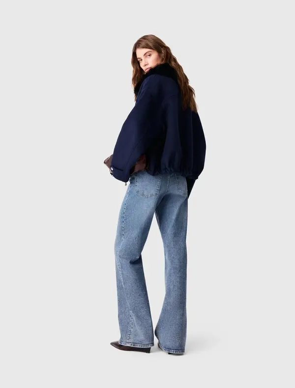 Maje Short Double-faced Coat