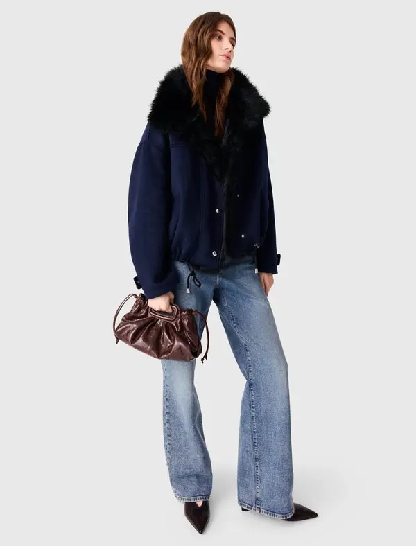 Maje Short Double-faced Coat