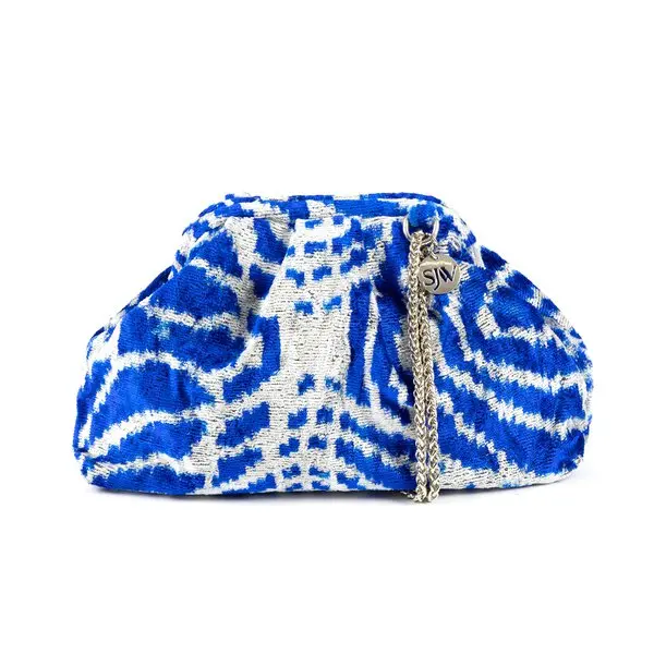 SJW BAGS LONDON Victoria Ikat Multicolour Bag Royal /mist - Blue