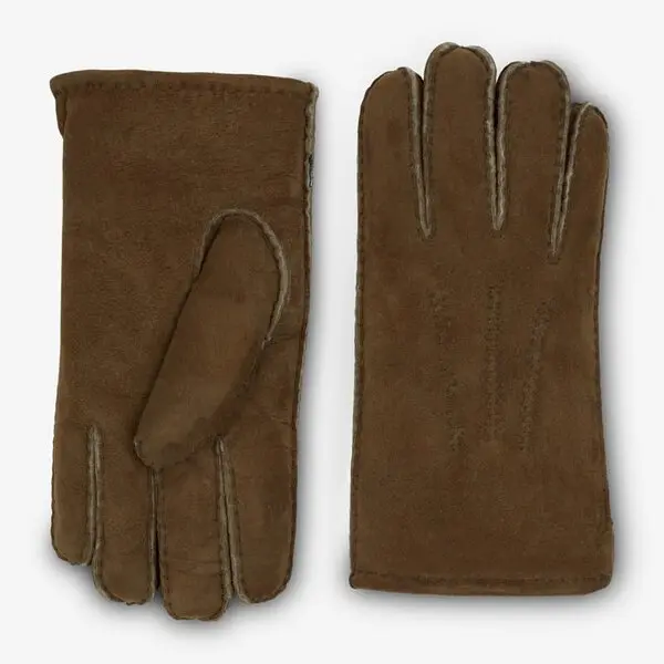 Allen Edmonds Shearling Gloves - Brown