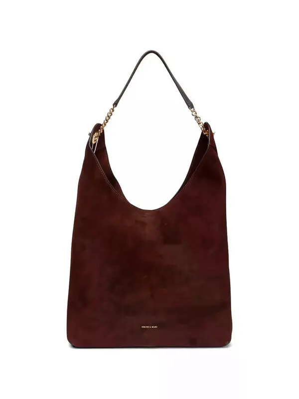 Veronica Beard Jour Espresso Suede Shoulder Bag