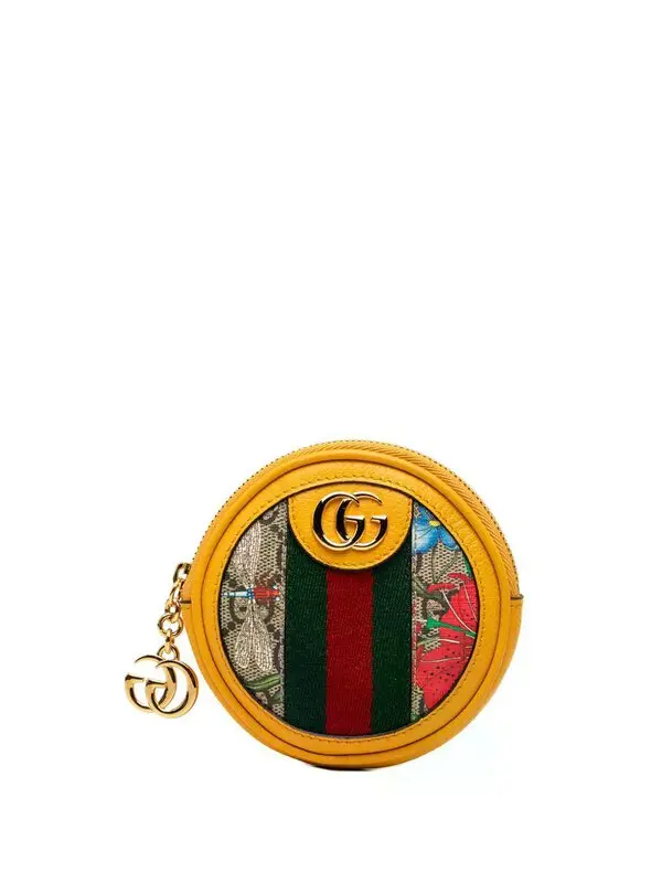 Gucci 2016-2026 Gg Supreme Flora Web Ophidia Case Coin Pouch