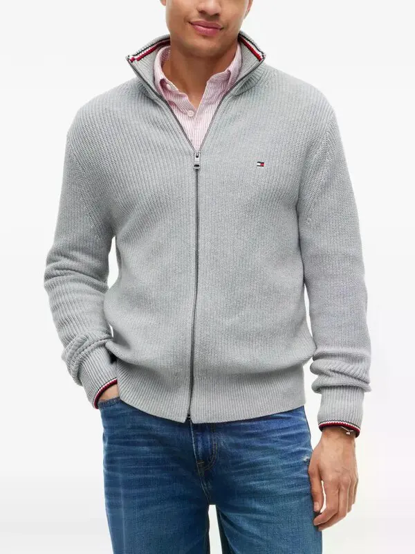 Tommy Hilfiger Zip-up Ribbed Cardigan