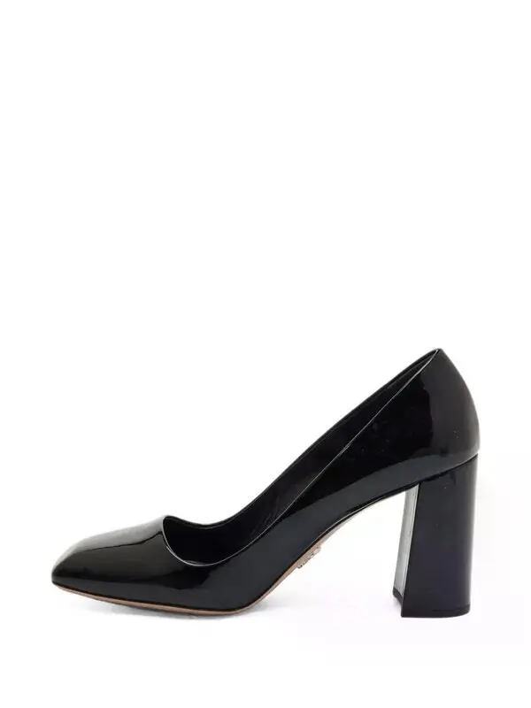 Prada Square-toe Block-heel Pumps