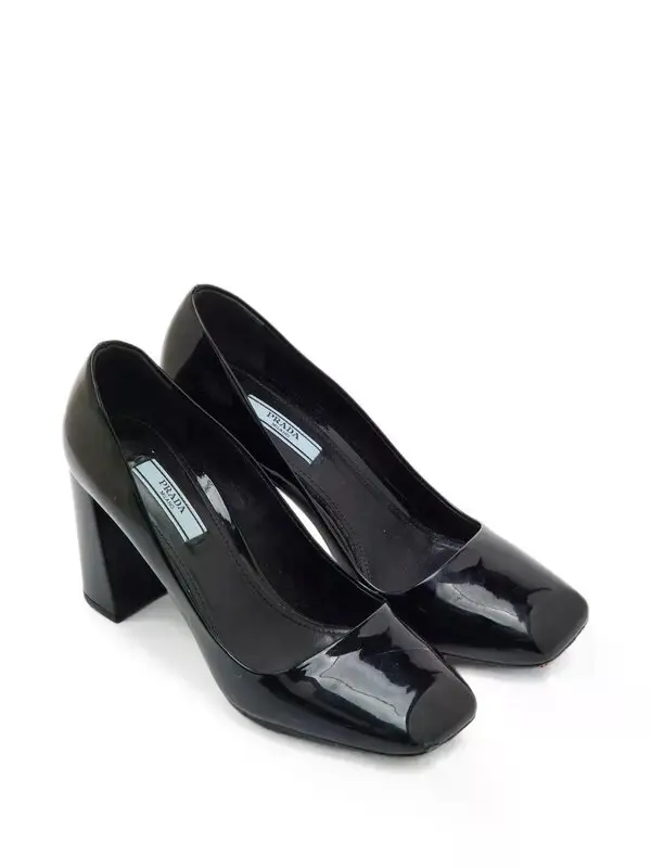 Prada Square-toe Block-heel Pumps