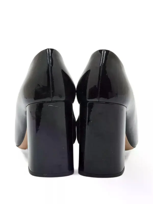 Prada Square-toe Block-heel Pumps