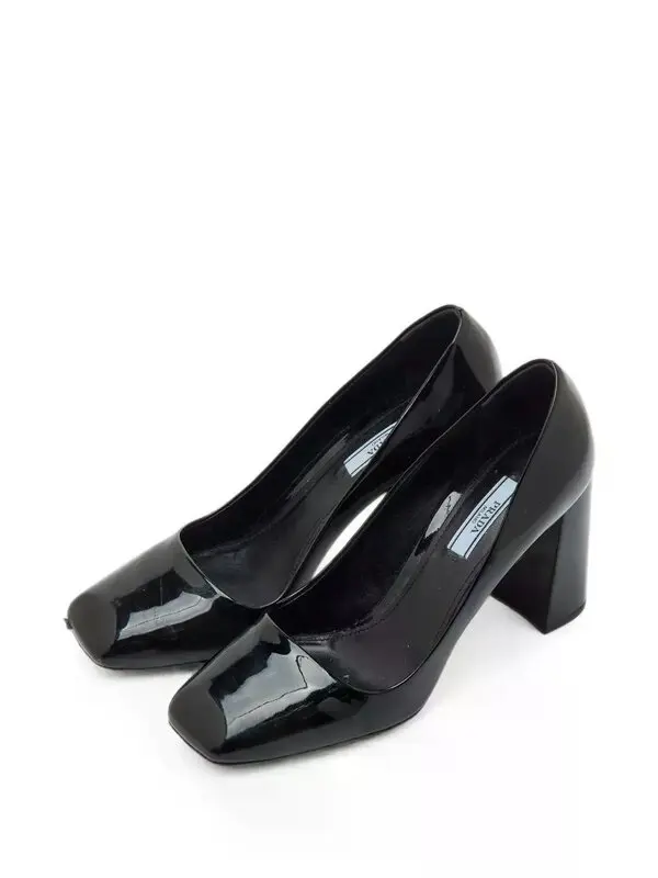 Prada Square-toe Block-heel Pumps
