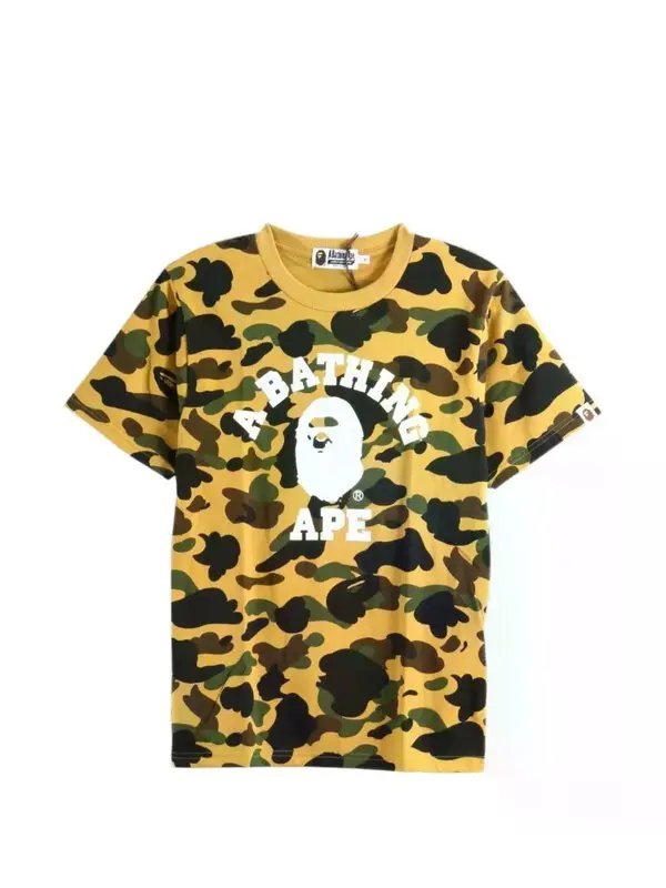 A BATHING APE 1st Camo Logo-print T-shirt - Yellow