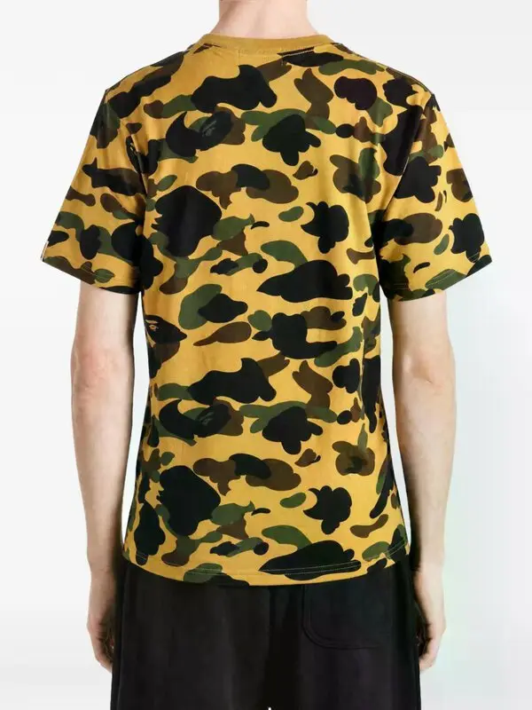 A BATHING APE 1st Camo Logo-print T-shirt - Yellow