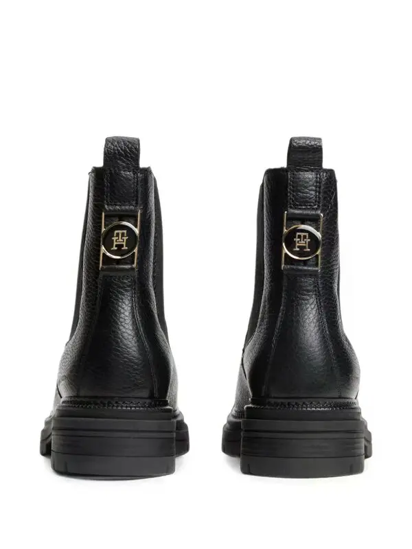 Tommy Hilfiger Pebbled-leather Chelsea Boots